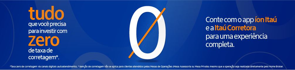 Custos operacionais - Itaú Corretora